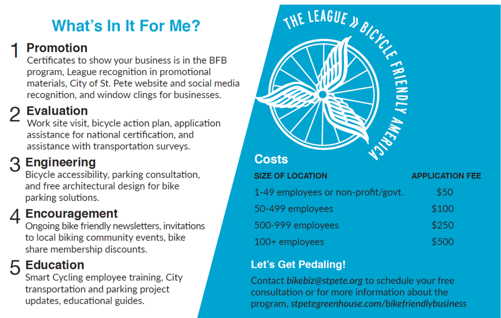 Bicycle Friendly Business Program - St. Pete Greenhouse